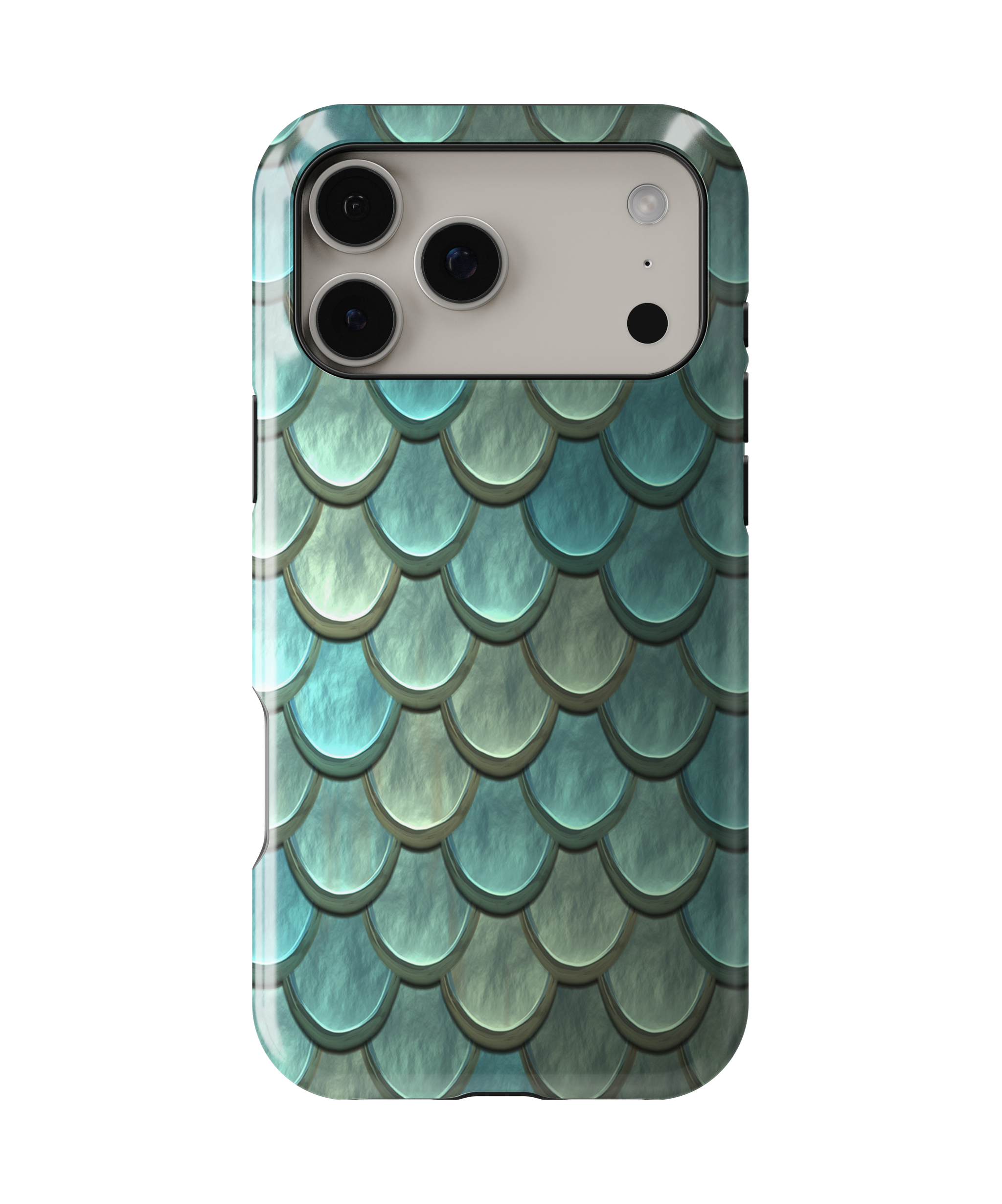 Green Mermaid Scale Case for Apple iPhone | CaseSwagger