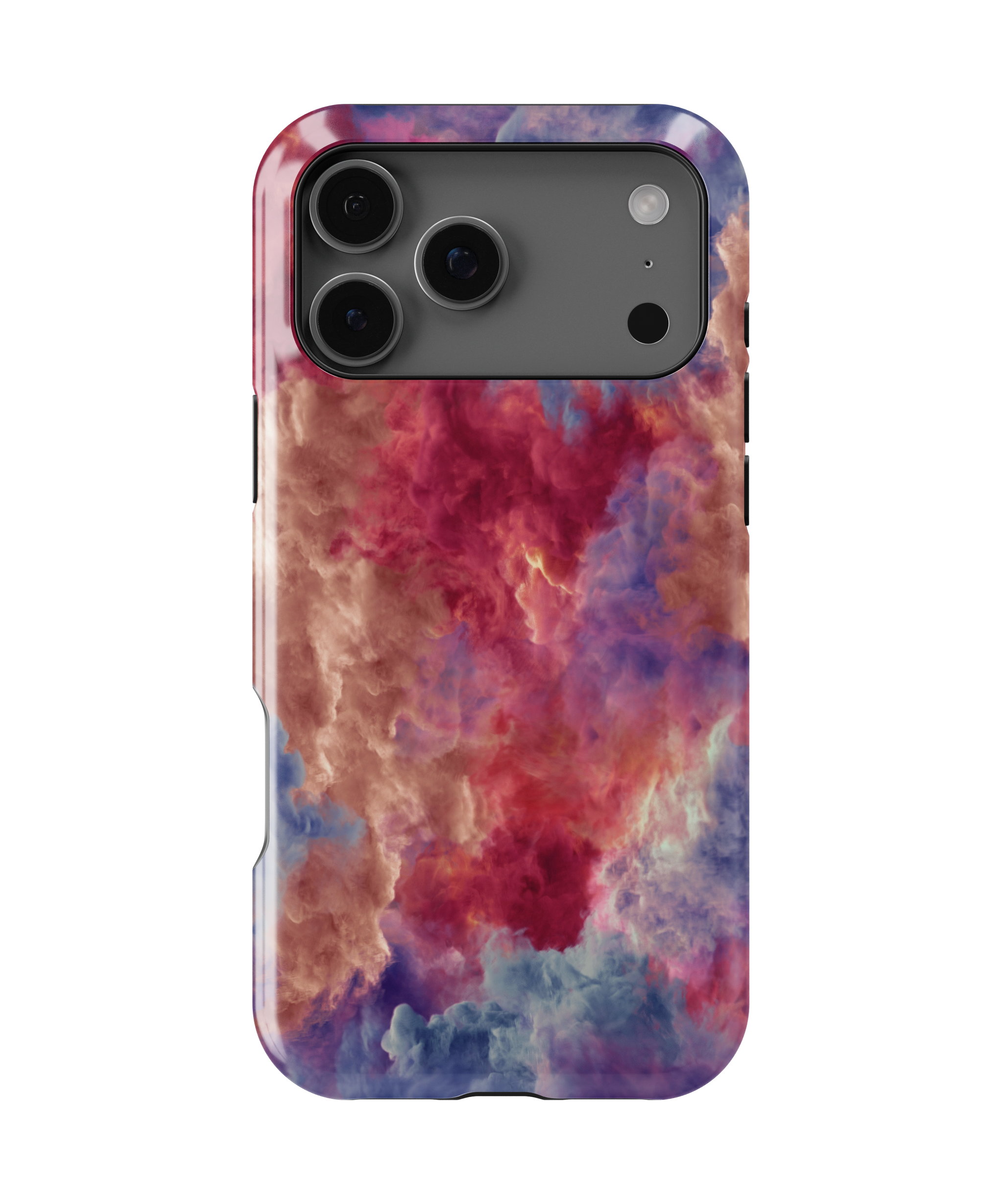 Red & Blue Smoke Cloud iPhone Case By CaseSwagger